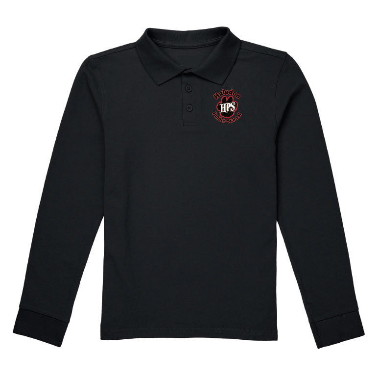 HPS Long Sleeve Polo - Black – Mr. G’s Embroidery Uniform Store