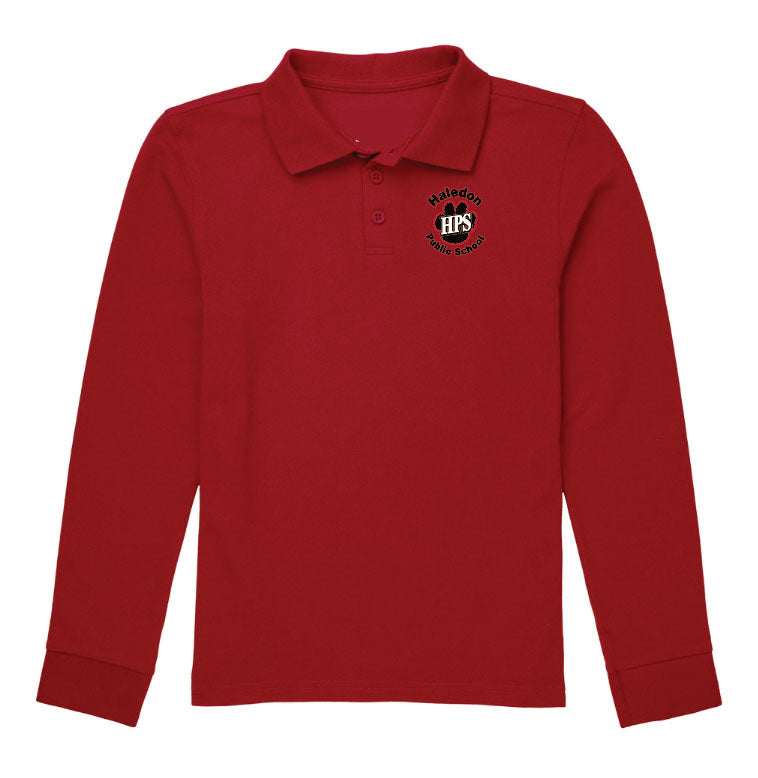 HPS Long Sleeve Polo - Red – Mr. G’s Embroidery Uniform Store